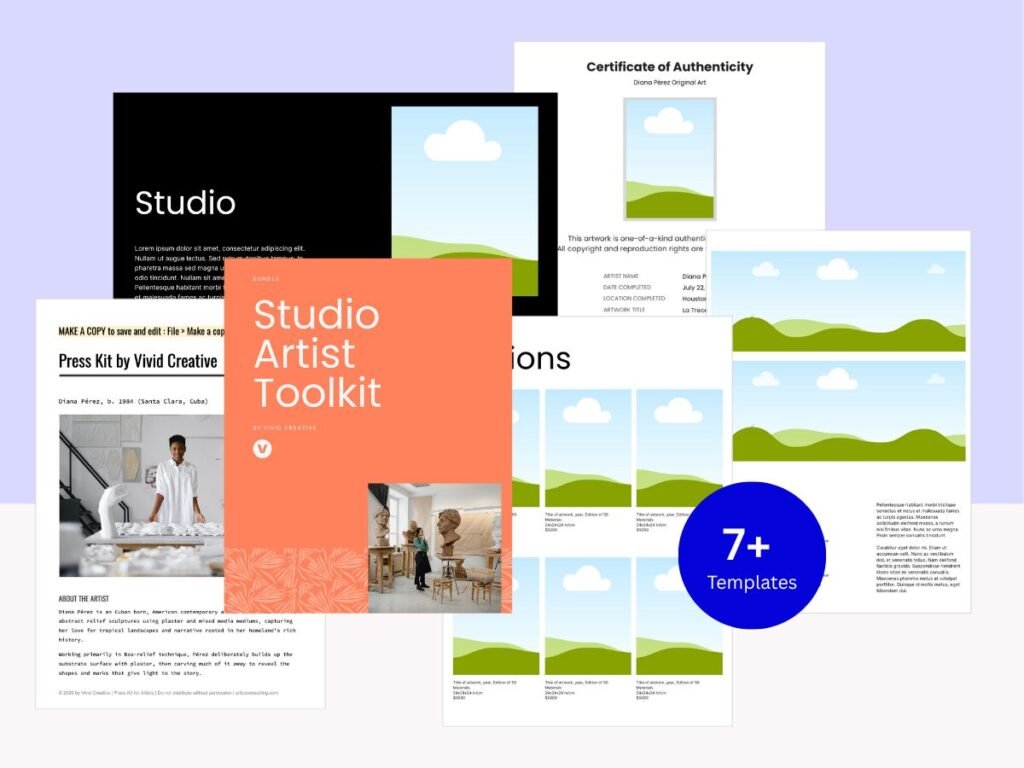 Effortless Templates for Professional Visual Artists